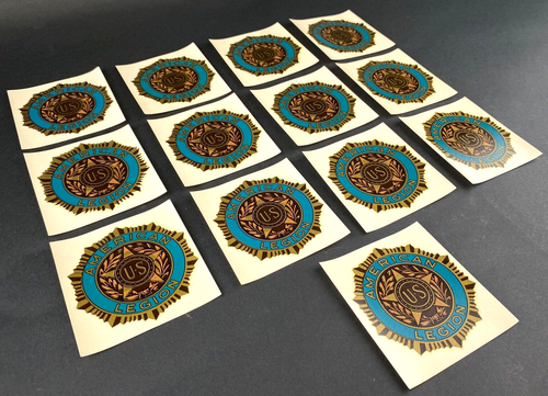 Vintage American Legion Decal Window Transfer Sticker USA America ...