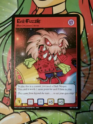 Evil Fuzzle 82/100, Common, NM - Return of Dr. Sloth - 2004 Neopets TCG ...
