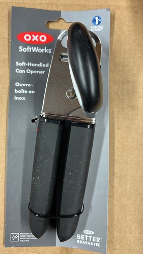 OXO SoftWorks Can Opener Easy Hand Crank Cushioned Handles Sharp Steel ...