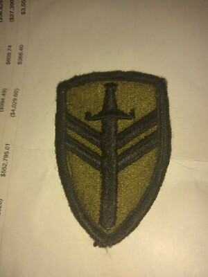 Vintage United States Army 2nd Support Command Patch Subdued Camouflage ...