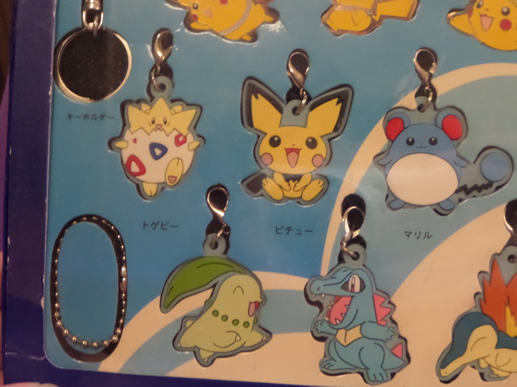 ot ANA Pokemon Metal Charm figure Keychain Set (2001) Togepi Totodile ...