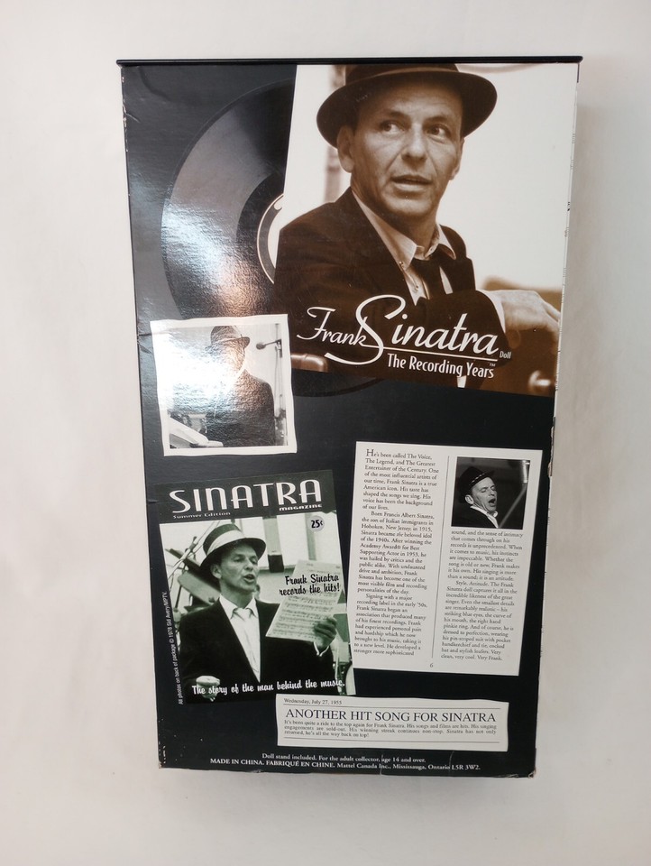 Frank Sinatra Doll The Recording Years Timeless Treasures Mattel 2000 ...