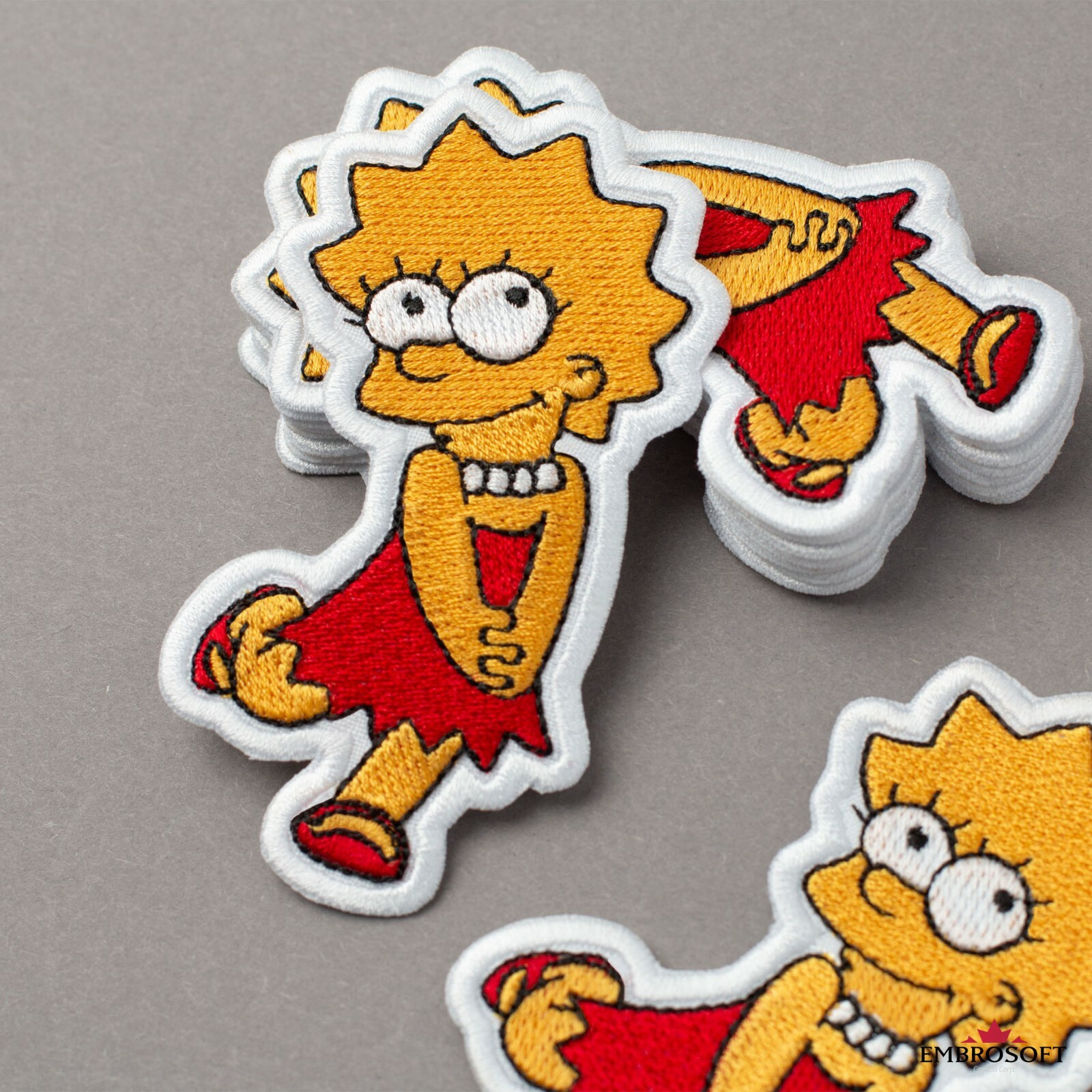 The Simpsons Lisa Simpson Cartoon Character Embroidered Patch Iron On 2 ...