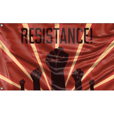 Resistance Flag Unique Design, 3x5 Ft / 90x150 cm size, EU Made | eBay