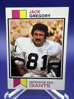 JACK GREGORY 1973 Topps RC #490 - EX - NY Giants | eBay