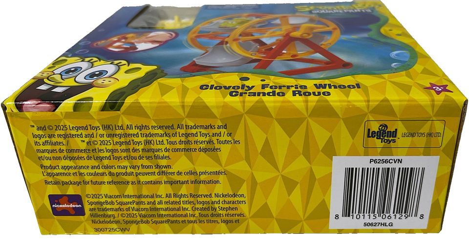 SpongeBob SquarePants Playset Glovely Ferris Wheel w/SpongeBob Figure ...