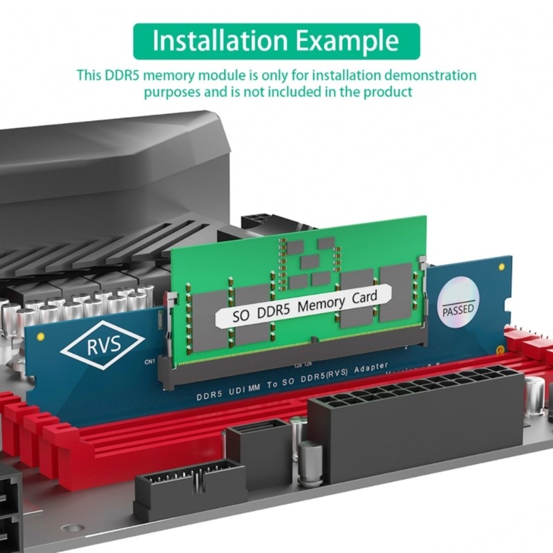 1Pair SO DDR5 to DDR5 U DIMM High Frequency Memory Card Adapters for ...