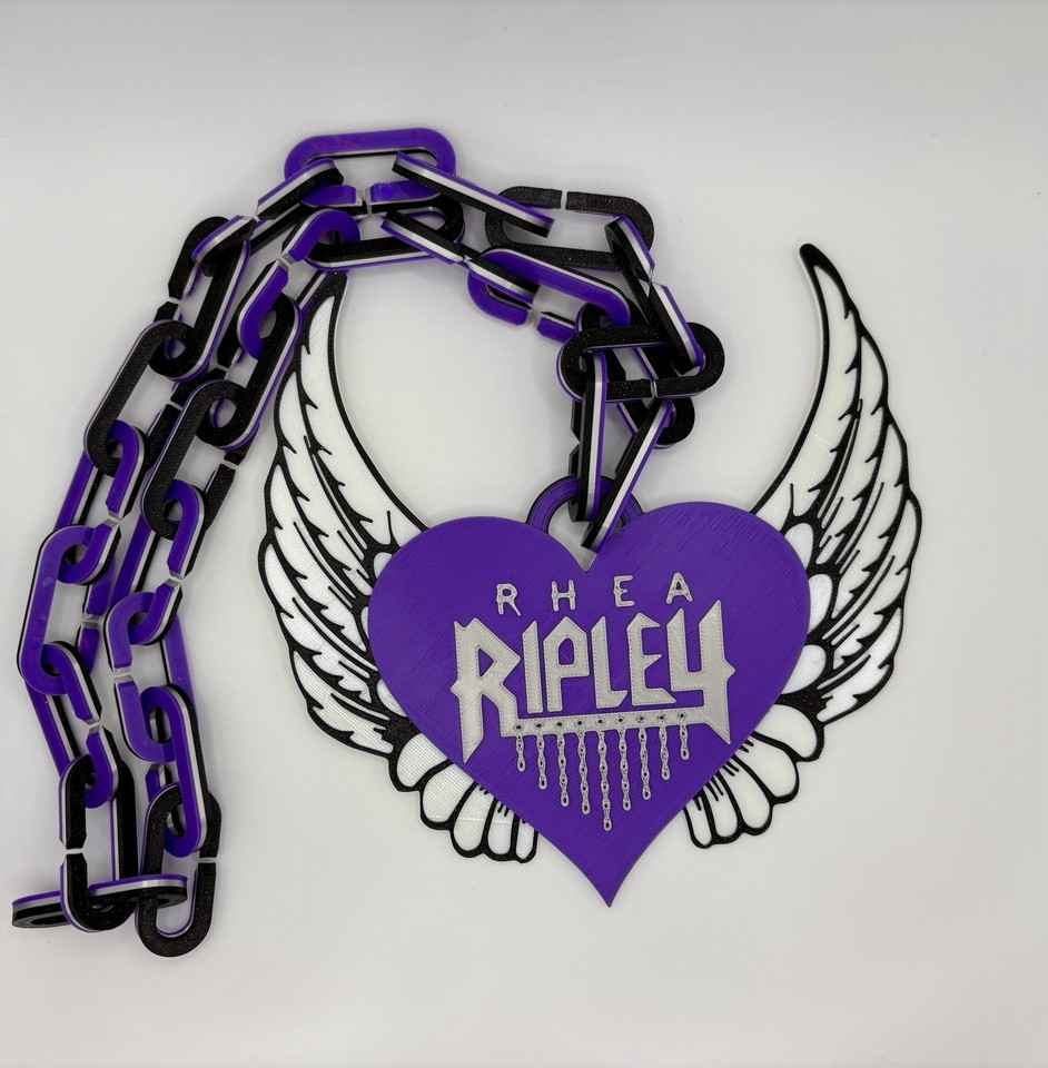 WWE Big Logo Chain Necklace Rhea Ripley | eBay