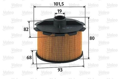 VALEO Fuel Filter For PEUGEOT CITROEN FIAT TOYOTA 206 306 Expert ...