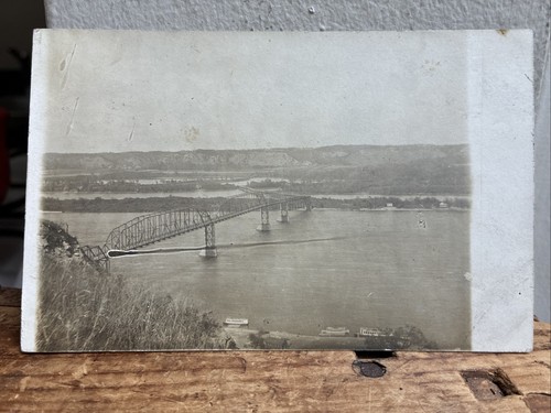 Mississippi River EAGLE POINT BRIDGE Wisconsin High Bridge Postcard ...