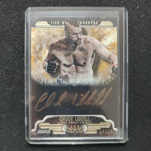Chuck Liddell UFC Tier One Autograph Card 2017 Light Heavyweight Signed ...