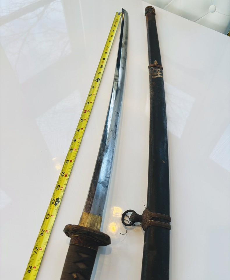 WW2 Japanese Officer Gunto Gendaito Sword - With Scabbard - Photos Of ...
