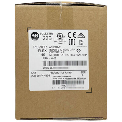 22B-D1P4N104 New AB PowerFlex 40- 0.4 kW (0.5 HP) AC Drive Factory ...