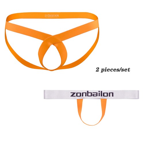 Men's Underwear Sexy Lift Ring Hollow Stretch Shape Underwear 2 /set | eBay