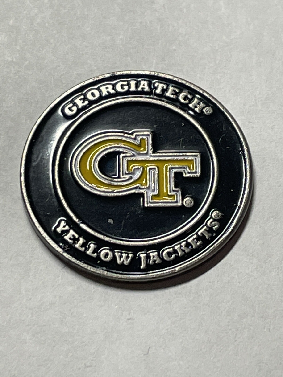 Georgia Tech 'Yellow Jackets' NCAA 1" Double-Sided Coin Style Golf ...