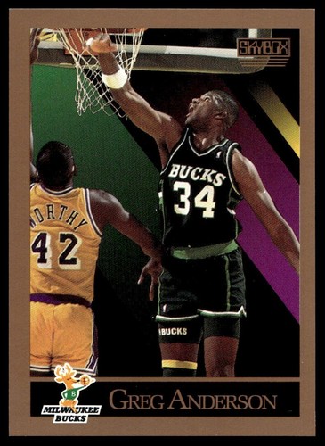 1990-91 SkyBox Greg Anderson Milwaukee Bucks #155 | eBay