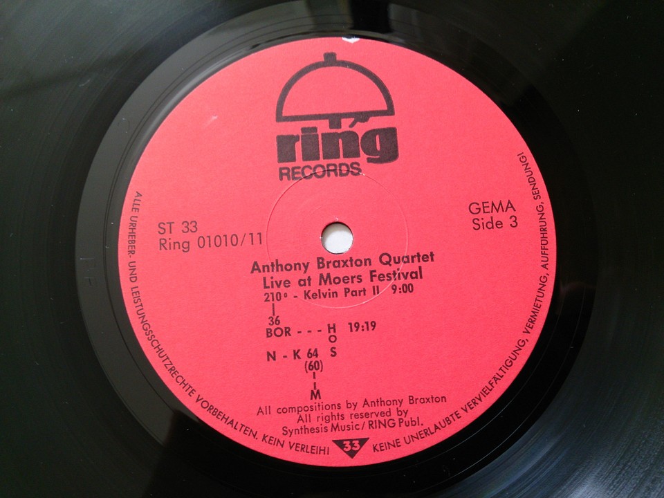 Anthony Braxton/Wheeler/Holland/Altschul At Moers Festival 2LP Caja ...