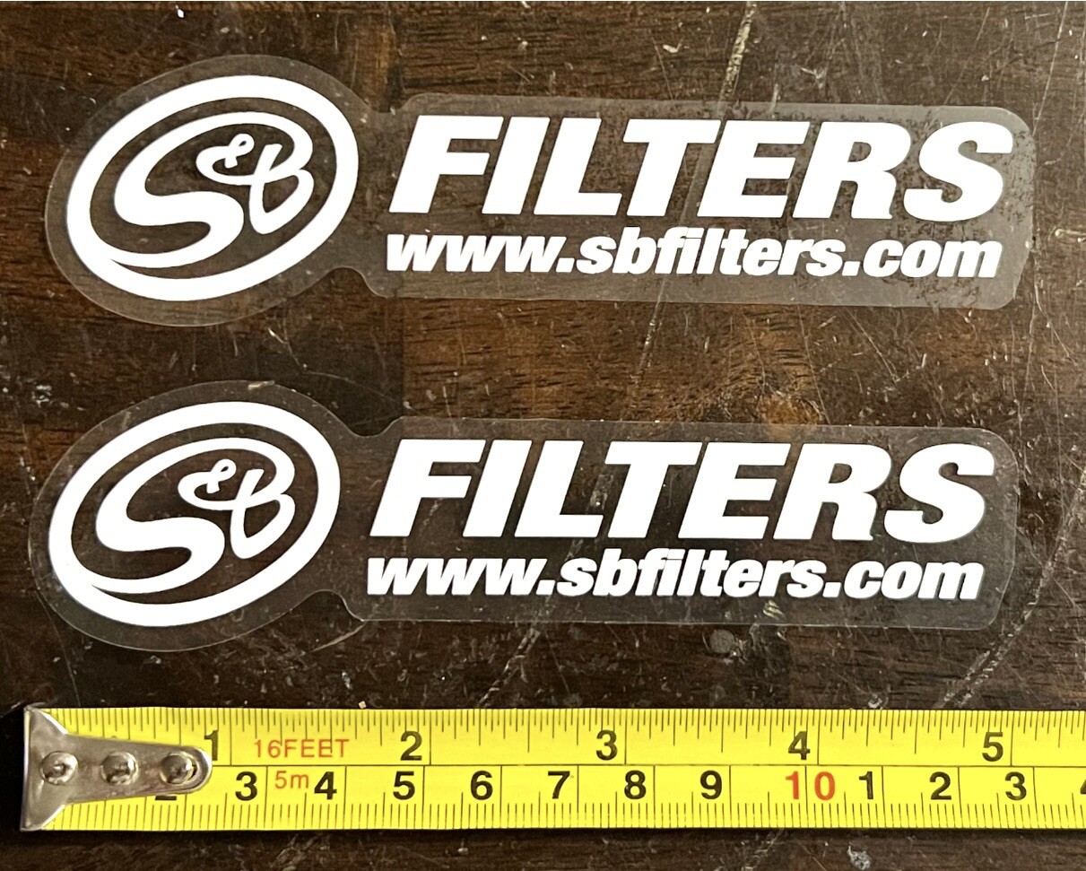 2 S&B FILTERS Stickers Decals offroad racing powersports utv fdrift ...