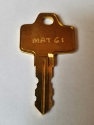 (1) FORT CompX Lock MATCO Tool Box Key Pre-Cut to Key Code MAT-61 MAT ...