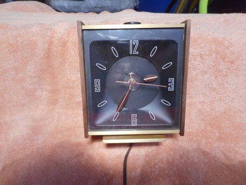 STANSCRAFT HIGH TIME CEILING PROJECTION ALARM CLOCK ATOMIC MCM STYLE | eBay
