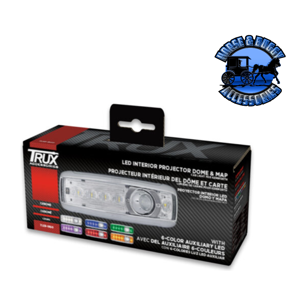 Trux TLED-IK60 Led Light Over Door Chrome Interior Wth Dual Trux TLED-IK60 Led Light Over Door Chrome Interior Wth Dual