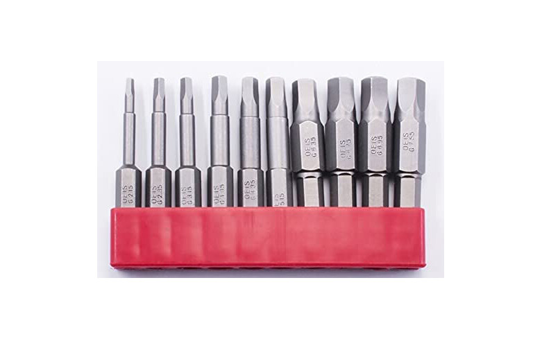10Pcs Set Pentagon Security Drill Bits 5-sided Screwdriver 1/4" Hex ...
