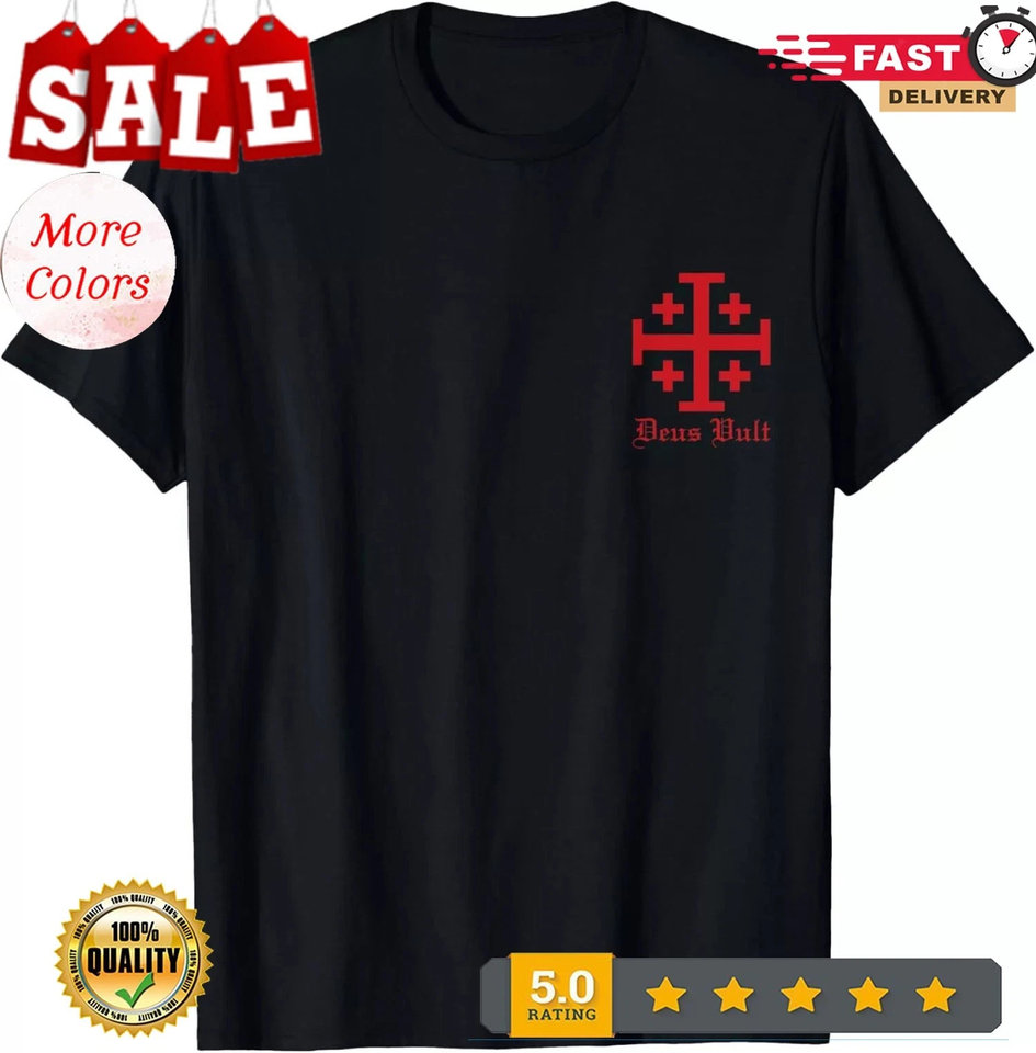 Deus Vult Jerusalem Cross Order of the Holy Sepulchre Knight T-Shirt | eBay