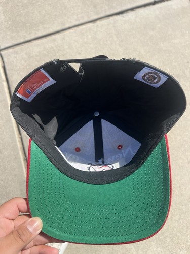 Vintage New Jersey Devils Script Logo SnapBack Hat NHL Sports ...