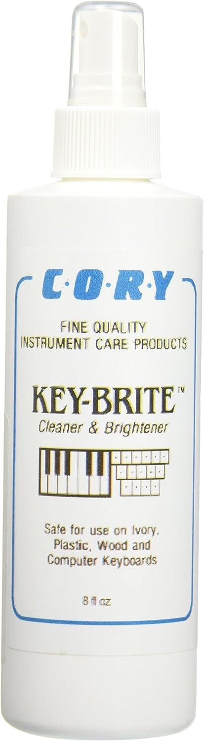 Cory Key-Brite Cleaner and Brightener For Piano Keys | 8 oz Spray ...