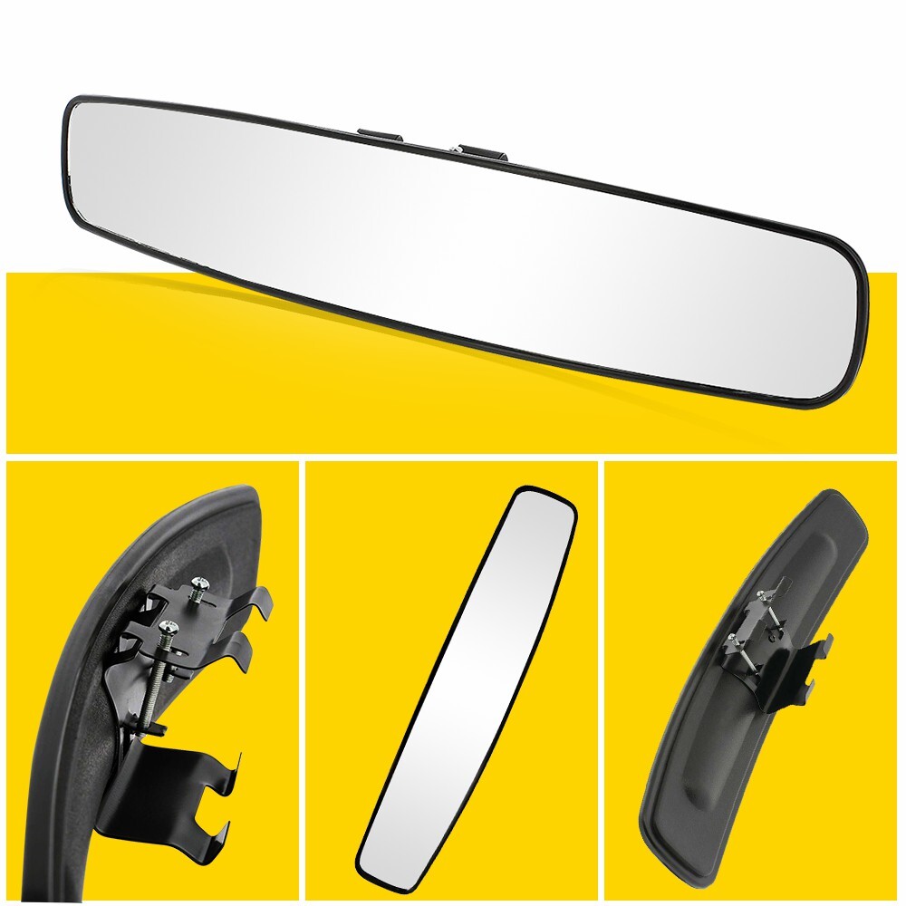 Panoramic Rear View Mirror 17 inches Wide Angle Convex Car Truck SUV ...