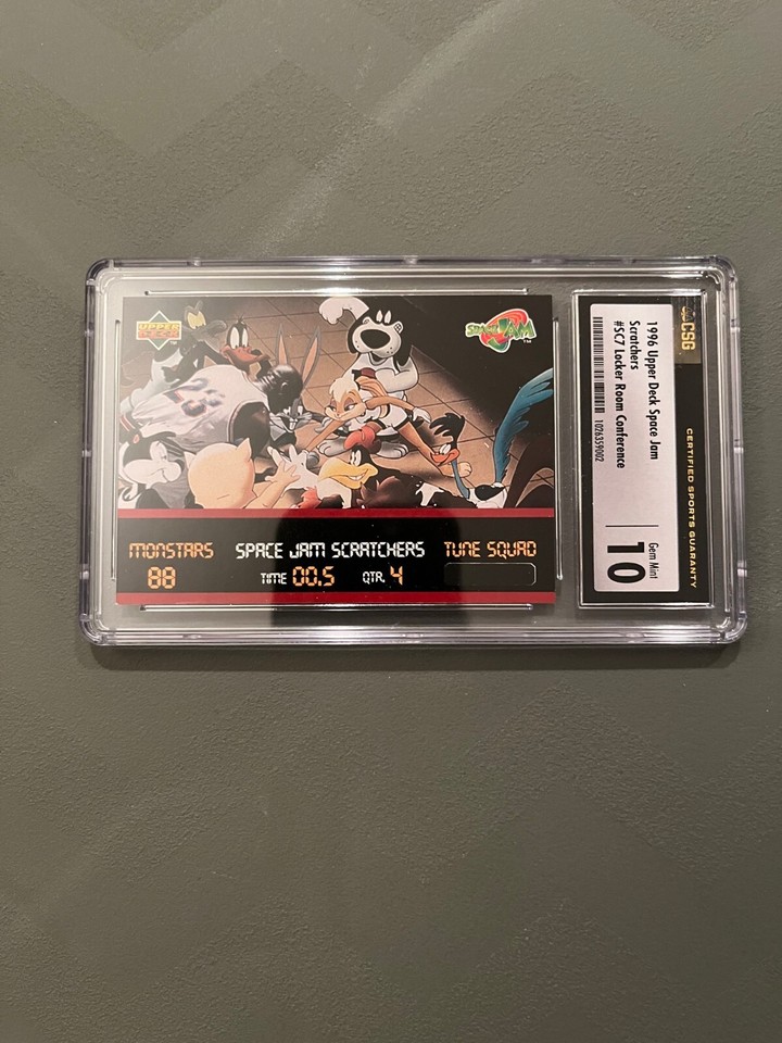 1996 Upper Deck Space Jam #SC7 Scratchers CSG 10 Gem Mint Michael ...