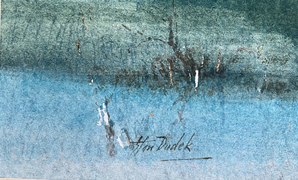 Vintage Signed Stan Dudek Original Watercolor Painting | eBay