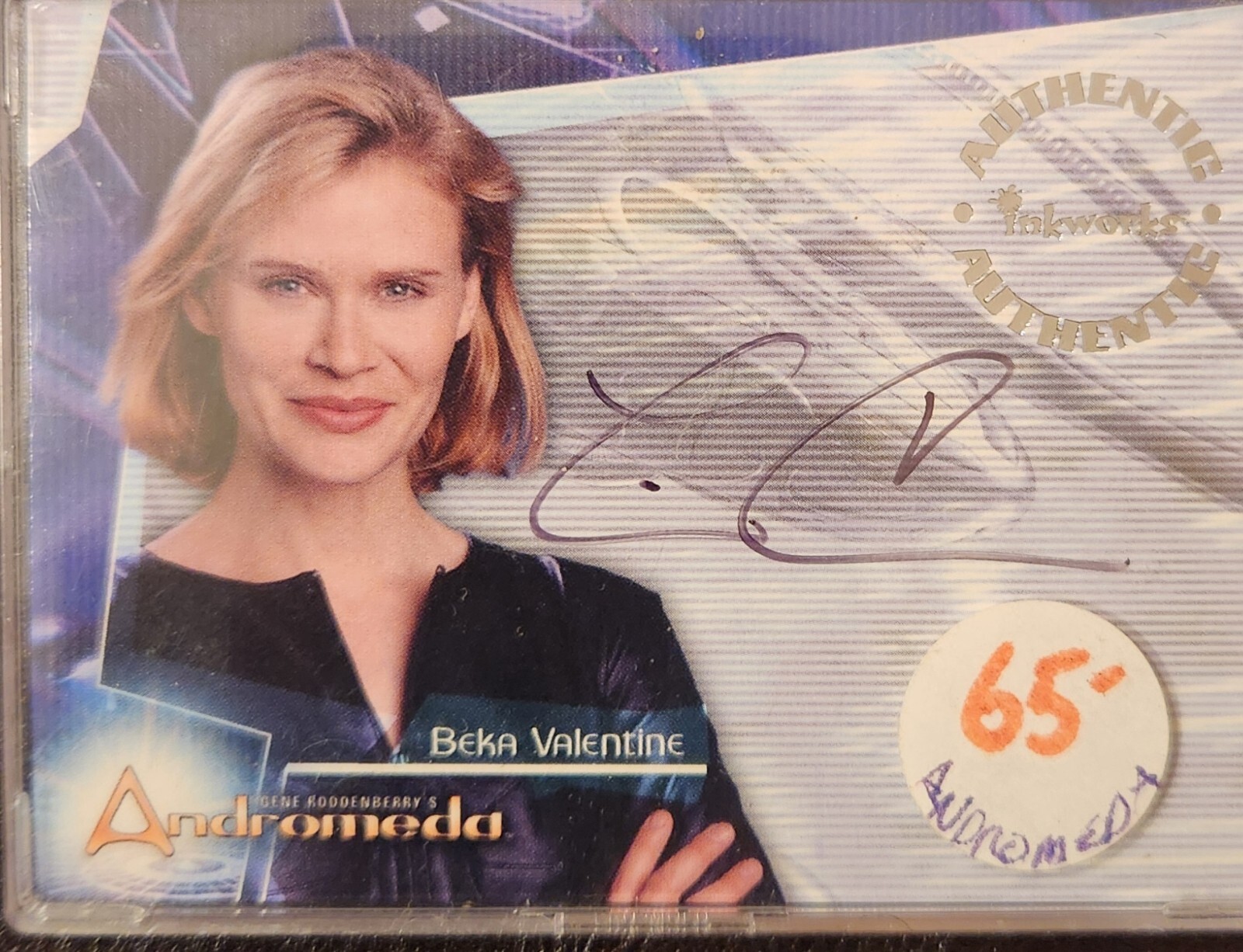 2001 Inkworks Andromeda Lisa Ryder Beka Valentine A2 autograph card | eBay