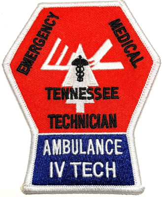 TENNESSEE EMERGENCY MEDICAL TECHNICIAN (EMT) AMBULANCE IV TECH PATCH ...