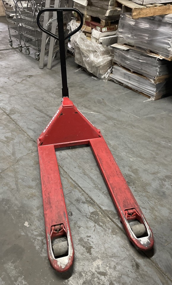 RJ50N Raymond 5500 lb Capacity Pallet Jack w/ 48” L Forks x 27” W Frame ...
