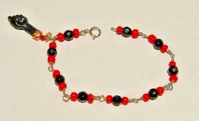 New 14kt Gold Baby 'AZABACHE' w/Hand Bracelet | eBay