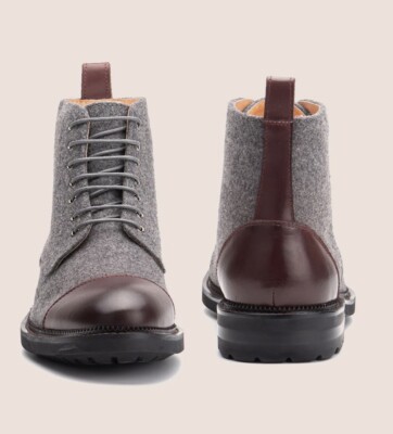 NWB Vintage Foundry Remington Cap Toe Mid Boot Burgundy - Mens Sz 12 ...