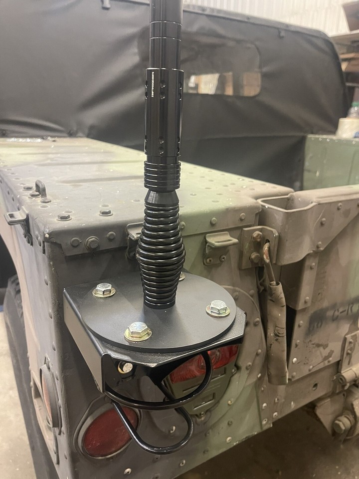New Military Antenna Kit Base and Mounting Bracket Not OEM Fits HUMVEE ...