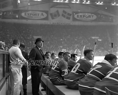 1960's Montreal Canadiens Coach Toe Blake Behind Bench Forum 8 X 10 ...