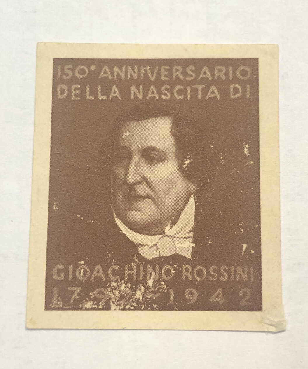 1942 Gioacchino Rossini 150 Anniversario Nascita 1792 Erinnofilo ...