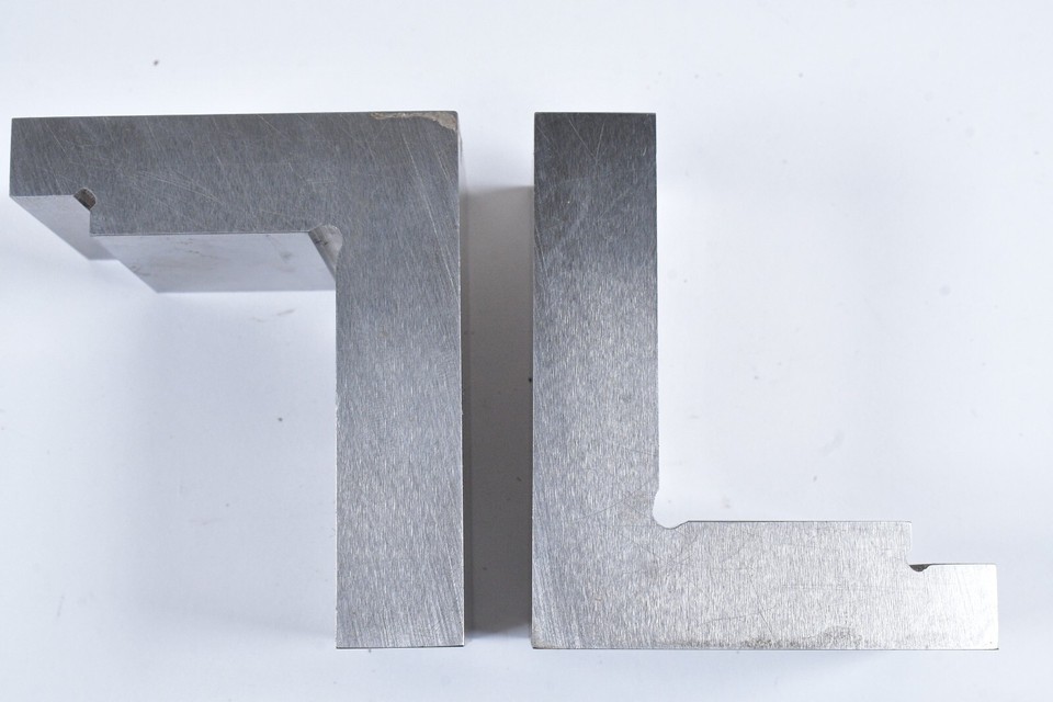 Set 2 Solid Steel Angle Plates Tool Makers Machinist Squares Precise ...