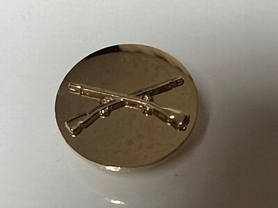 US ARMY INFANTRYCOLLAR DEVICE BRASS HAT PIN (EE-P10410) ONE INCH | eBay