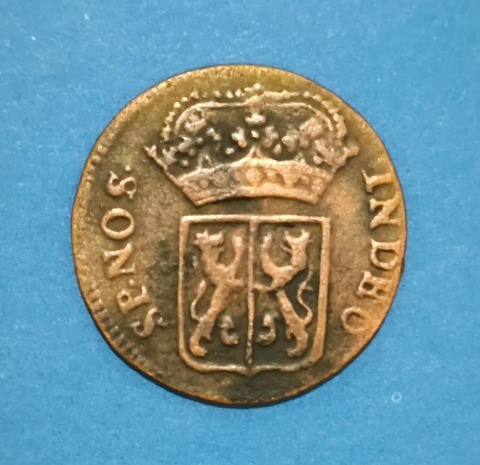 1732 Dutch Netherlands Colonial Voc Duit New York Penny GELDERLAND Coin ...