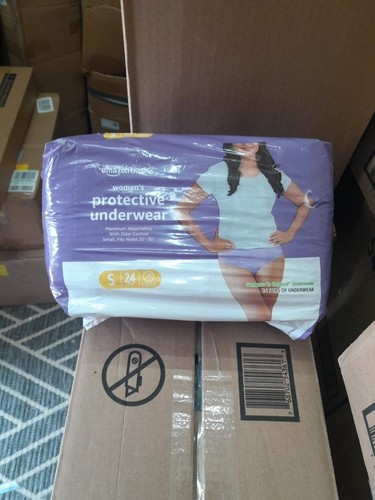 Amazon Basics Women's Protective Underwear, Max Absorbency, Small, 24ct ...