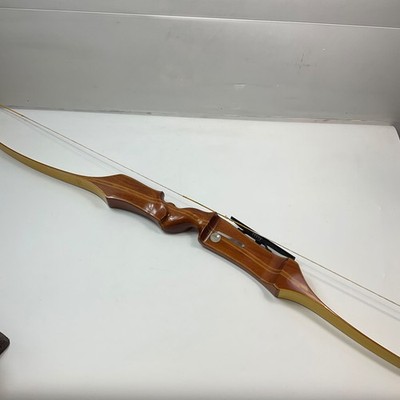 Vintage Wooden Left Handed Recurve Bow For Archery 10204-H 64inch 30 ...