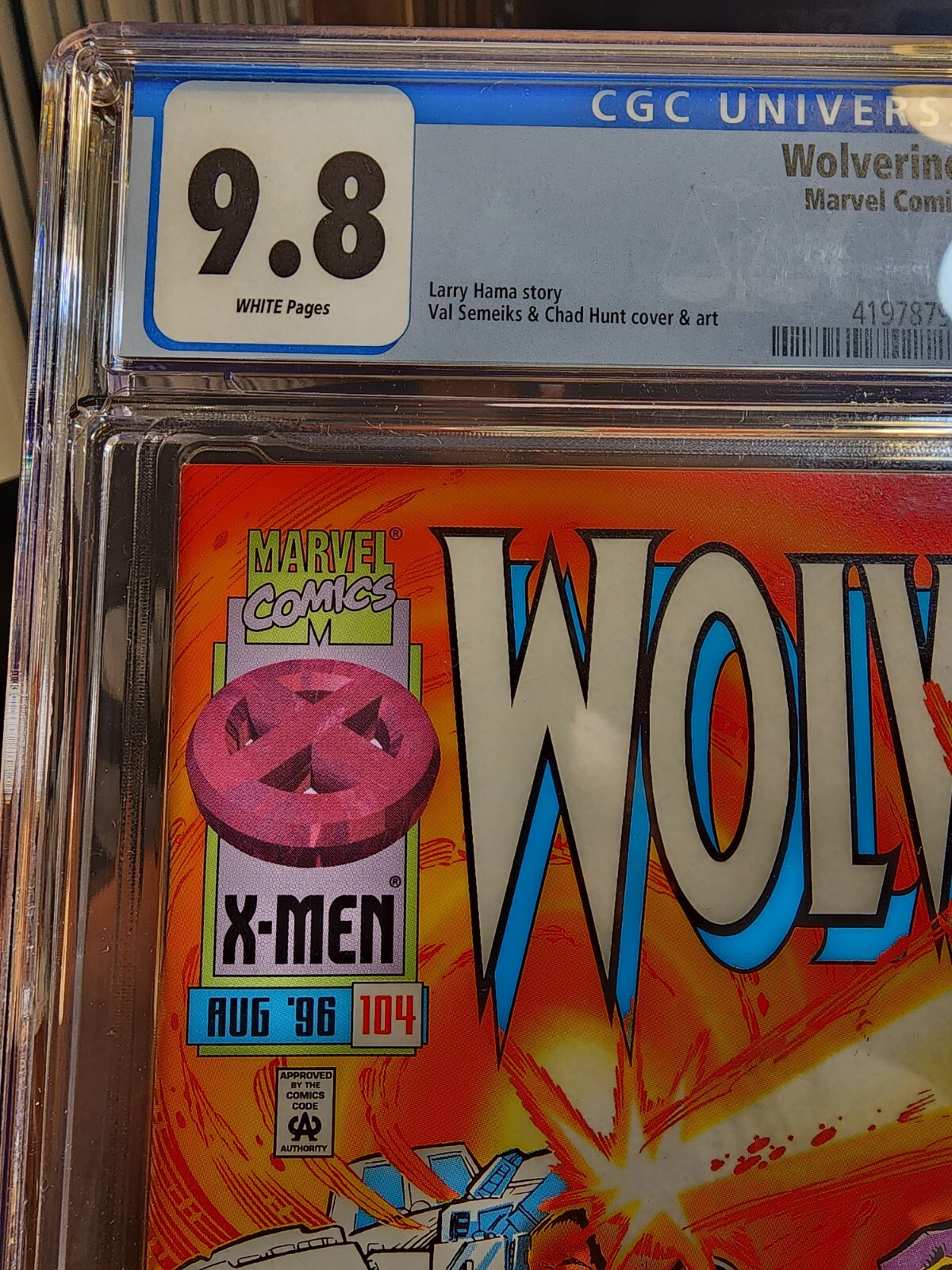 Wolverine 104 CGC 9.8 Origin of Onslaught Elektra Apperance Larry Hama ...