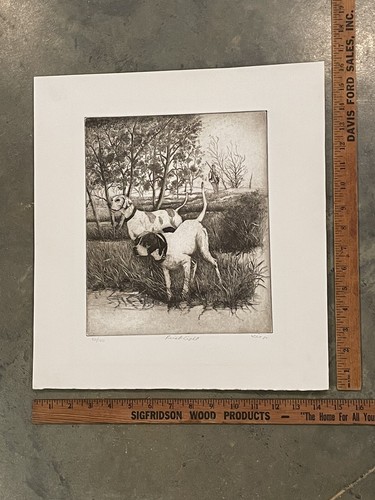 ROBERT SEAGO-LA Realist-Hand Signed Lim.Ed Etching-hunting Dogs ...
