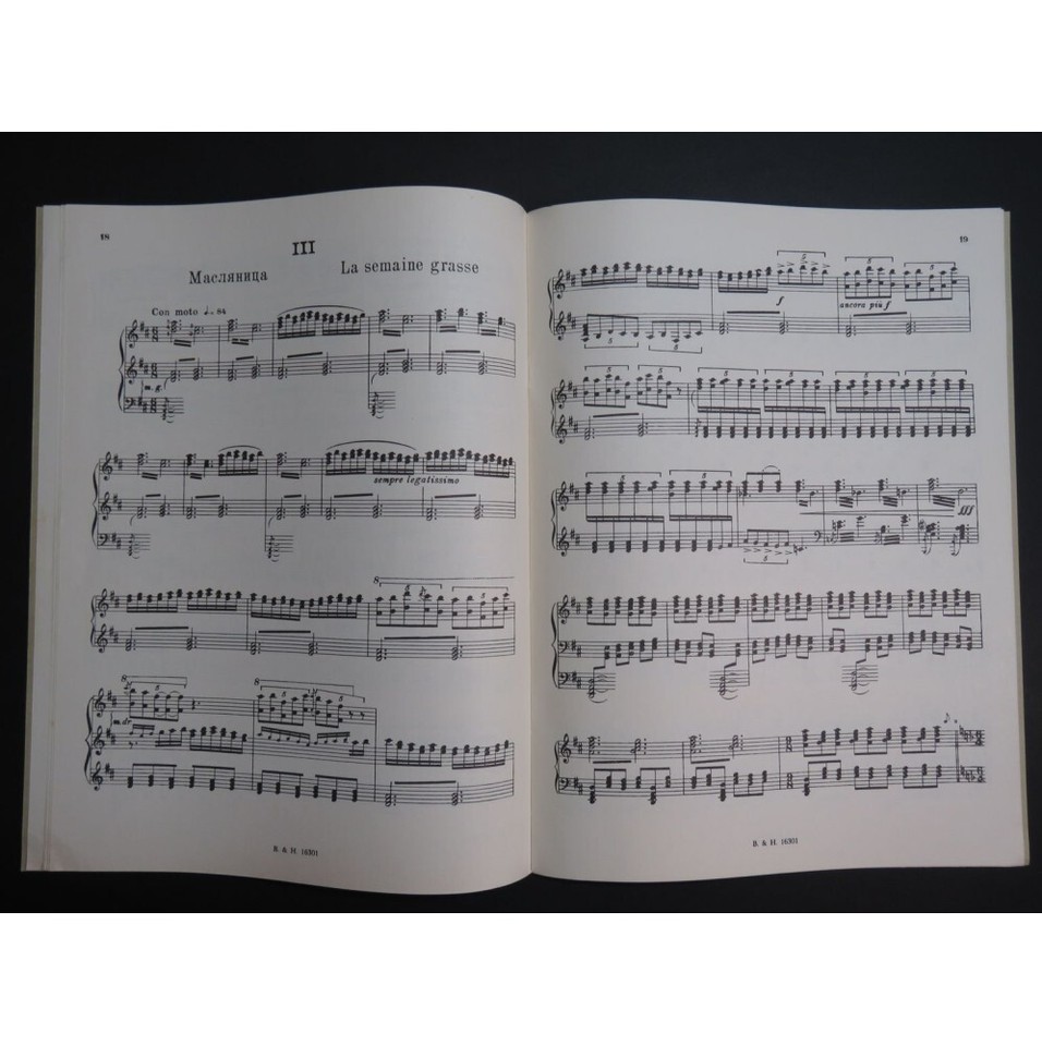 Stravinsky Igor Three Movements Of Petrushka Piano | eBay UK