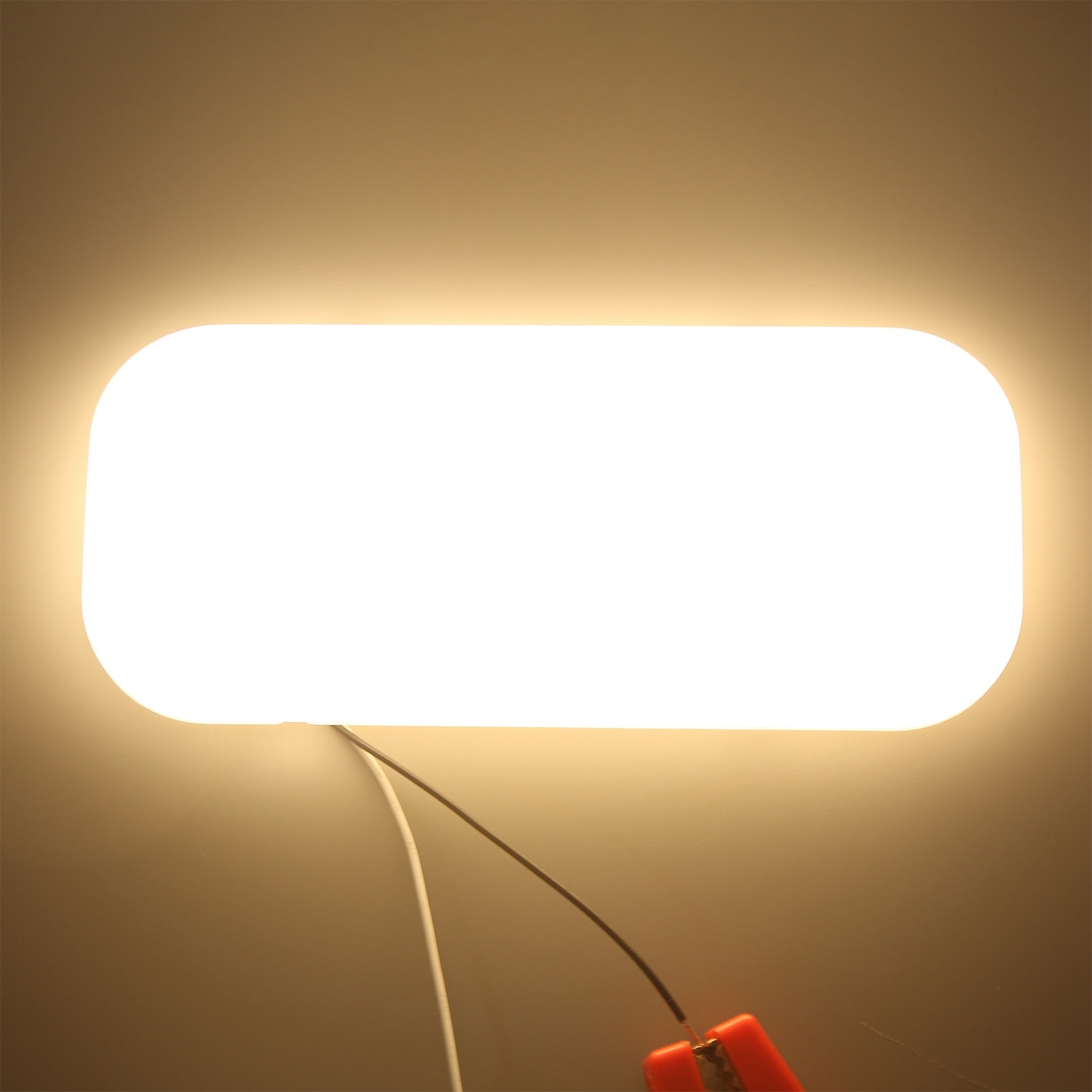 RV Interior LED Dome Lamp Oval Shape Warm White Light 12V 500LM 3000K ...