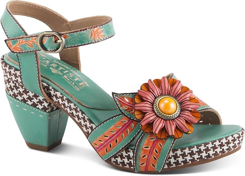 Spring Step L'Artiste Women's Astarr Ankle Strap l Sandal Sky Blue ...